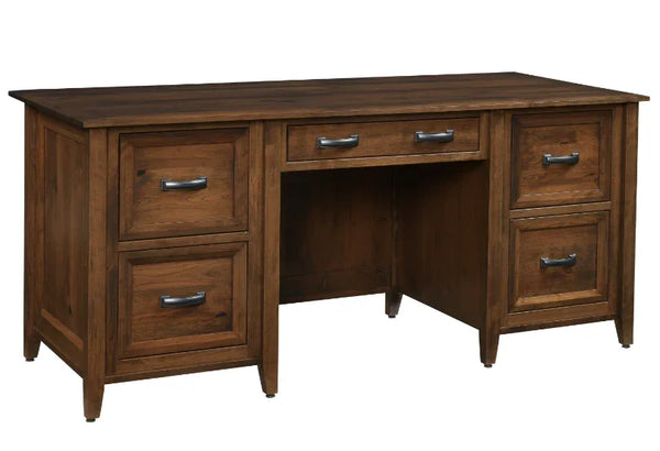 Woodcraft Furniture | Ventura Double Pedestal Desk