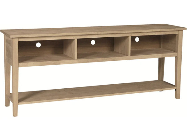 Woodcraft Furniture | 72" Wide Open TV Console Table